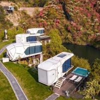 China SHANEOK D7 Aluminum Alloy Space Capsule House 11500x3300x3300mm Metal Fluorocarbon Paint for sale