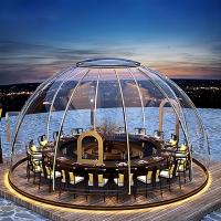 China Outdoor Prefab Dome Homes Luxury Transparent Inflatable Bubble Lodge Camping Hotel Tent 4m Diameter for sale