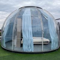 China Portable Aluminum Prefab Dome Homes With Bottom LED Light APP Dimming Capability for sale