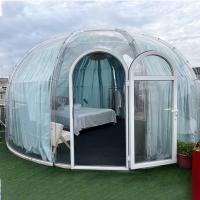 China Portable Aluminum Prefab Dome Homes With Bottom LED Light APP Dimming Capability for sale