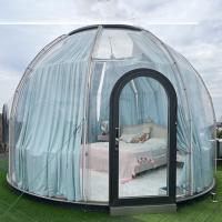 China Portable Aluminum Prefab Dome Homes With Bottom LED Light APP Dimming Capability for sale
