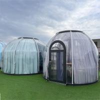 China Portable Aluminum Prefab Dome Homes With Bottom LED Light APP Dimming Capability for sale