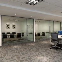 China Sound Insulation Single Glass Partition 10mm-12mm With Hardware for sale