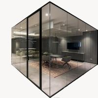 China Sound Insulation Single Glass Partition 10mm-12mm With Hardware for sale