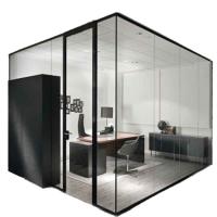 China Sound Insulation Single Glass Partition 10mm-12mm With Hardware for sale