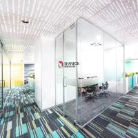 China 10mm-12mm Single Glass Partition Glass Wall Divider for sale