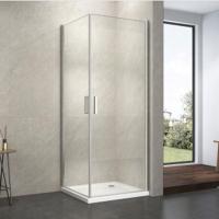 China Frameless Frame Style Bathroom Shower Cabinets 6mm Glass for sale