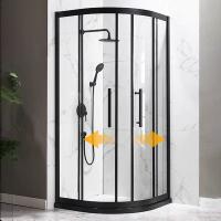 China Aluminum Frame Bathroom Shower Cabinets Rectangular Shower Enclosure With Sliding Door for sale