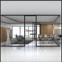 China 108mm Single Glass Partition Wall Mounted Tempered Glass for sale