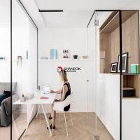 China 108mm Single Glass Partition Wall Mounted Tempered Glass for sale