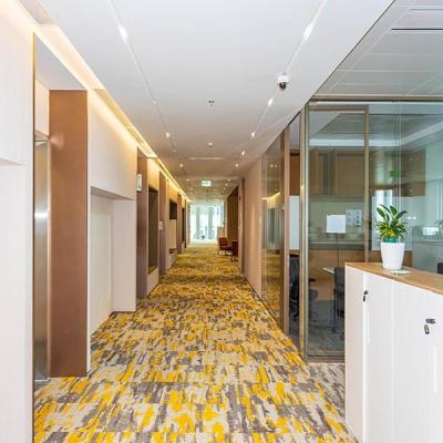 China 5mm 6mm 10mm Double Glass Partition With Polished Frame Silver for sale