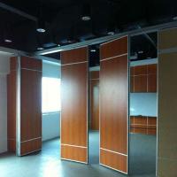 China 65mm Panel Movable Partition With Aluminum Frame Single Double Door for sale