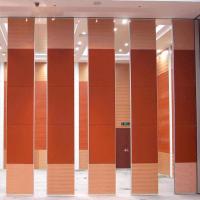 China Aluminum Frame Movable Partition Wall 65mm Top Hung Sliding Folding 4000mm Height for sale