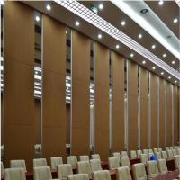 China Aluminum Frame Movable Partition Wall 65mm Top Hung Sliding Folding 4000mm Height for sale