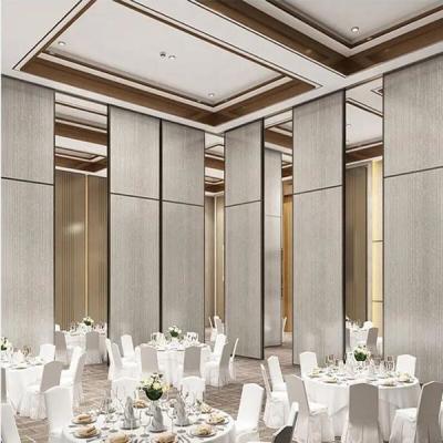 China Aluminum Frame Movable Partition Wall 65mm Top Hung Sliding Folding 4000mm Height for sale