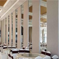 China Aluminum Frame Movable Partition Wall 65mm Top Hung Sliding Folding 4000mm Height for sale