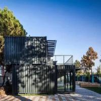 China Glass Door Steel Creative Container Mobile Living Flat Pack Container for sale