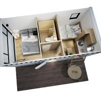 China Modern Creative Container Steel Living House 20ft 40ft for sale
