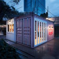 China Prefab Container House Steel Structure Portable Villa 6055x2435x2896mm 220V for sale