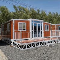China 40ft Luxury Expandable Shipping Container House Steel Construction ISO9001 CE 2800kg for sale