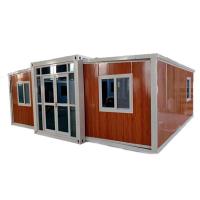 China Folding Expandable Container House 40ft Luxury Prefab Home Steel Structure 2800kg for sale