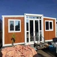 China Folding Expandable Container House 40ft Luxury Prefab Home Steel Structure 2800kg for sale