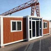 China Folding Expandable Container House 40ft Luxury Prefab Home Steel Structure 2800kg for sale