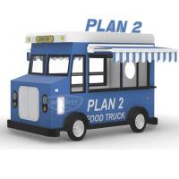 China Customized Mobile Food Truck 3112x2262x2686mm Steel Fast Snack Booth for sale