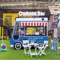 China Customized Mobile Food Truck 3112x2262x2686mm Steel Fast Snack Booth for sale
