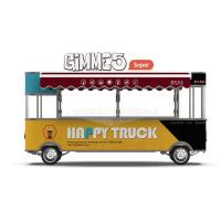 China Customized Mobile Food Truck with BBQ Grill 500x194x238cm CE ISO for sale