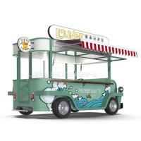 China SHANEOK Customized Food Truck Trailer 4401x2340x2494mm Mobile Booth Container Cart for sale