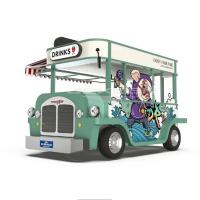 China SHANEOK Customized Food Truck Trailer 4401x2340x2494mm Mobile Booth Container Cart for sale