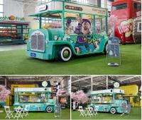 China SHANEOK Customized Food Truck Trailer 4401x2340x2494mm Mobile Booth Container Cart for sale