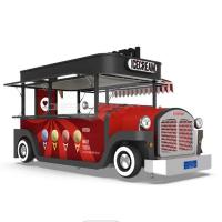China Customized Electric Mobile Food Cart Trailer 220V 7m2 Stainless Steel Hot Dog Vending Cart for sale