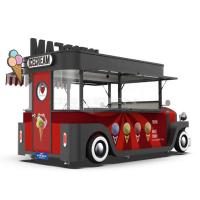 China Customized Electric Mobile Food Cart Trailer 220V 7m2 Stainless Steel Hot Dog Vending Cart for sale