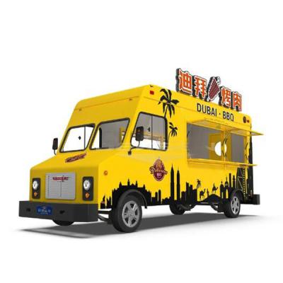 China Electric Mobile Food Truck Ice Cream Kiosk 72V 5.5KW Custom Dessert Dining Cart for sale