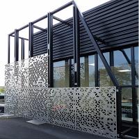China Aluminum Composite Curtain Wall Perforated Cladding Panels 2.0mm-6.0mm Thickness Fireproof for sale
