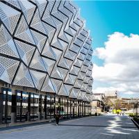 China Aluminum Composite Curtain Wall Perforated Cladding Panels 2.0mm-6.0mm Thickness Fireproof for sale