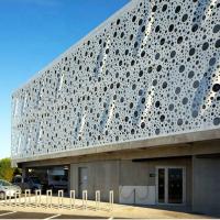 China Cladding Aluminum Composite Curtain Wall Coating Perforated Exterior Metal Material Building Facade for sale
