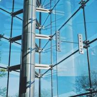 China Structural Glazing Point Supported Glass Curtain Wall Spider Glass Curtain Wall System for sale