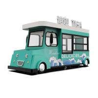 China Four-Wheeled Electric Mobile Snack Cart, Multi-Function Dining Cart Stall for sale