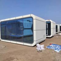 China Prefab Detachable Container House Apple Capsule Office Tiny Indoor Apple Cabin for sale