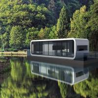 China Prefabricated Space Capsule Apple Cabin Office Modular Steel Structure Building 30ft for sale