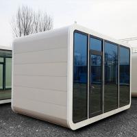 China Prefab Detachable Container House Apple Capsule Office Tiny Cabin Indoor Apple Cabin for sale