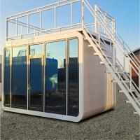 China Prefab Detachable Container House Apple Capsule Office Tiny Cabin Indoor Apple Cabin for sale