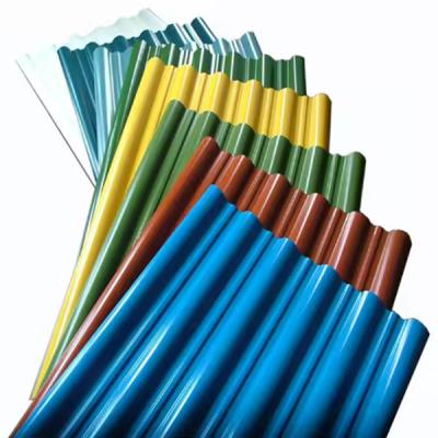 China ASTM A755 PPGI Corrugated Steel Sheet 0.2mm-1.5mm Galvanized Color Roofing Sheets for sale