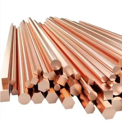 China Thermal Conductivity Copper Round Rod 0.5-5kg/M DIN 17672 Certified for sale