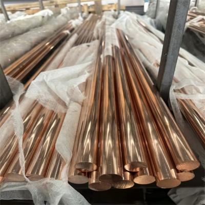 China Copper Round Rod - 99.9% Pure, High Conductivity, 10mm Diameter for Electrical Wiring, ASTM B187 Standard for sale