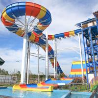 China Large Scale  Ultimate High-capacity Thrill Ride For Water Parks 4 Person Raft Ride Commercial Water Slide for sale