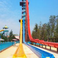 China Large Scale Aqua Tall Water Slide Thrill Ride 7-30m Platform Height 18m/s Speed for sale